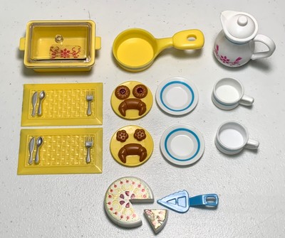 Vintage Plastic Play Food for Doll House Pitcher Cups Cake Casserole ...
