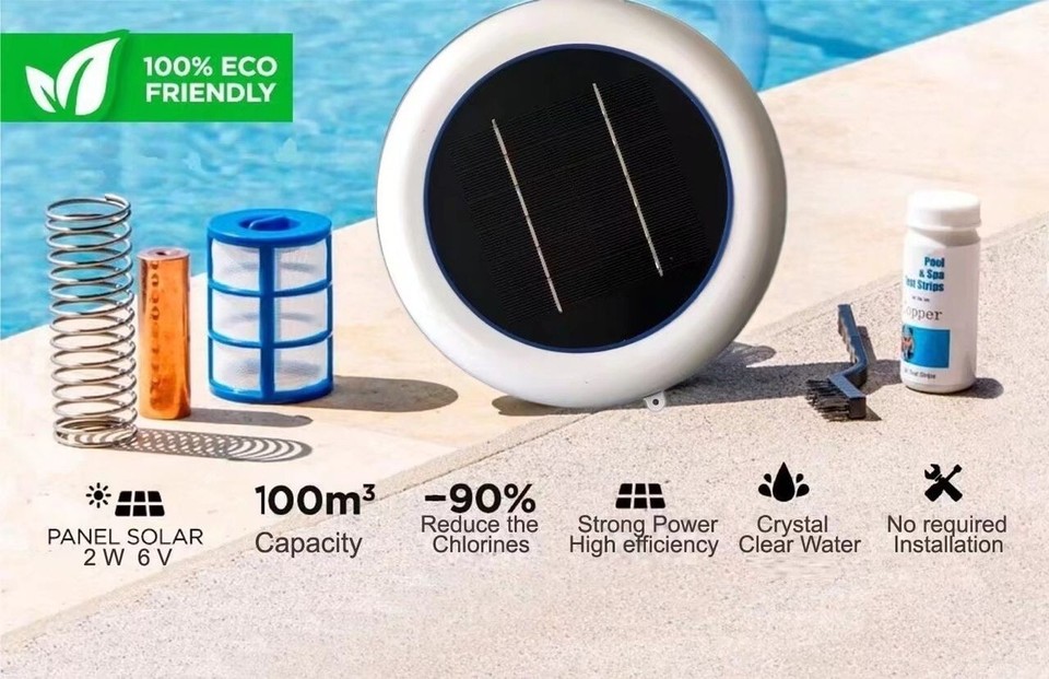 solar powered pool ionizer | eBay
