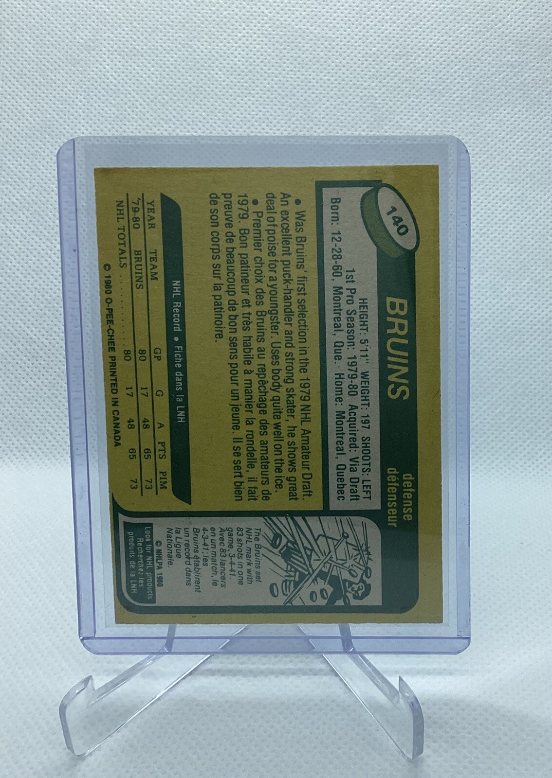 1980 O-Pee-Chee #140 Ray Bourque Rookie Card | eBay