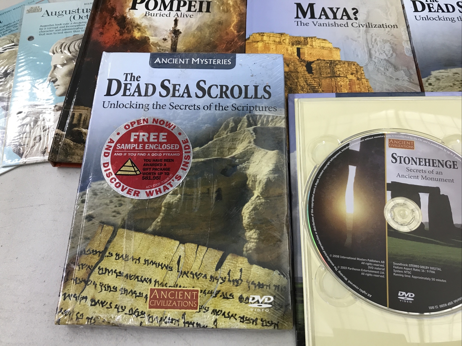 Ancient Civilizations DVD’s Mixed Bag Of 12, And 4 Sealed Insert Cards ...