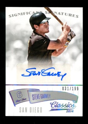2014 PANINI CLASSICS SIGNIFICANT SIGNATURES STEVE GARVEY #70 DODGERS ...