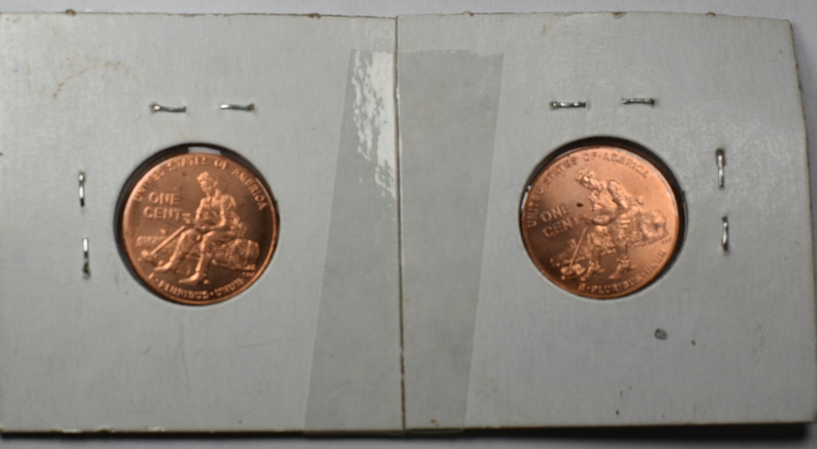 2009 P&Ds UNCIRCULATED LINCOLN PENNY 4 Coins FORMATIVE YEARS & LOG ...