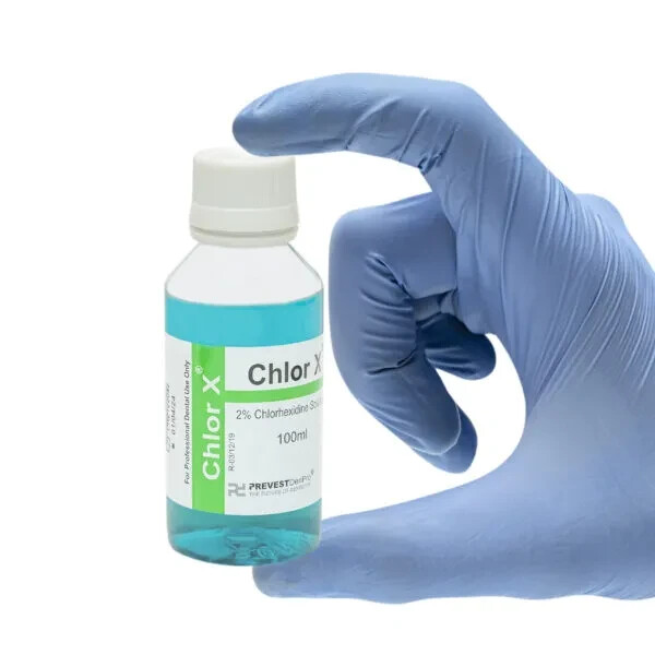 Dental CHLOR X Mouthwash 100ml Bottle a Chlore-Hexidine Solution Cavity ...