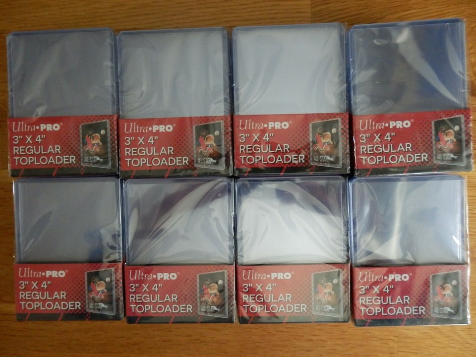 200 TOPLOADER ULTRA PRO TOP LOADERS CLEAR 3" x 4" REGULAR + 200 SOFT ...
