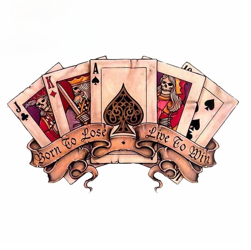 Poker sticker for car laptop door man cave | eBay