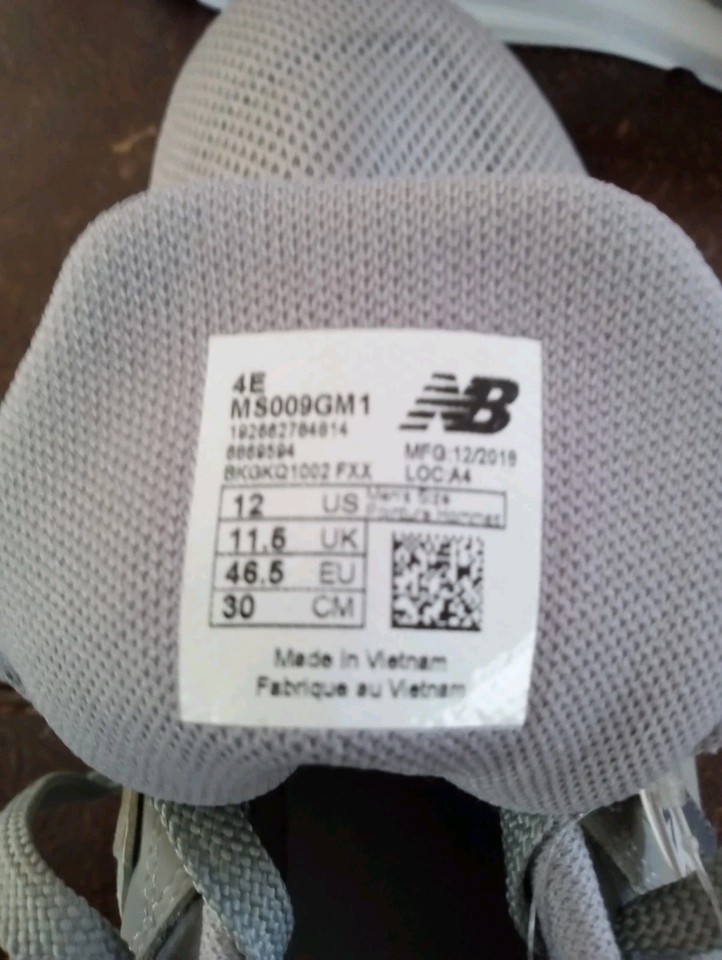 MEN'S NEW BALANCE -009- SNEAKERS SZ. 12 NEW, NO BOX | eBay