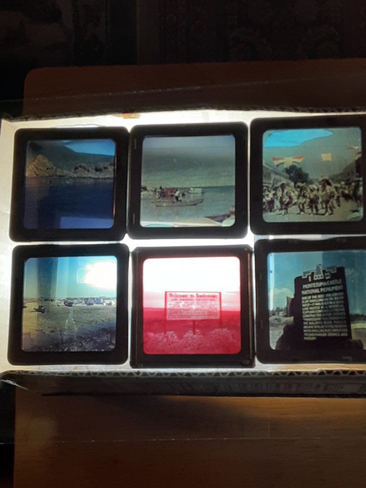 Huge Lot Of 550 Vintage Antique Magic Lantern Glass Slides Colored | eBay