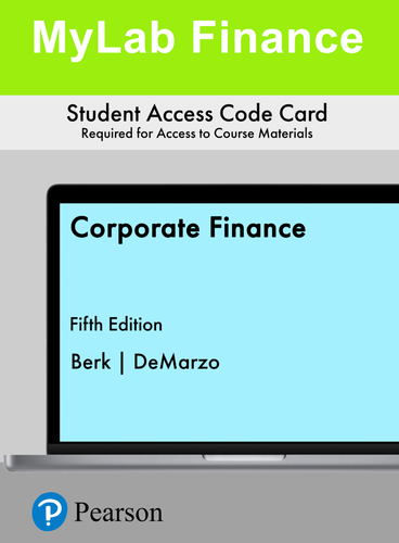 MyFinanceLab w/ eText for MyLab “Corporate Finance” 5e(access card only ...