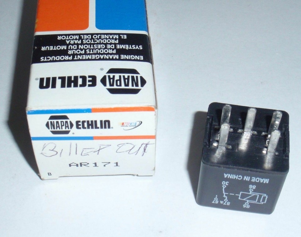 NAPA Echlin Engine Cooling Fan Motor Relay AR171 | eBay