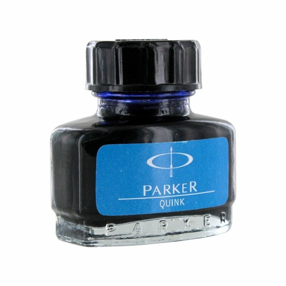 Original Parker Quink Ink Bottle Blue Color For Fountain Pen 30ml|FREE ...