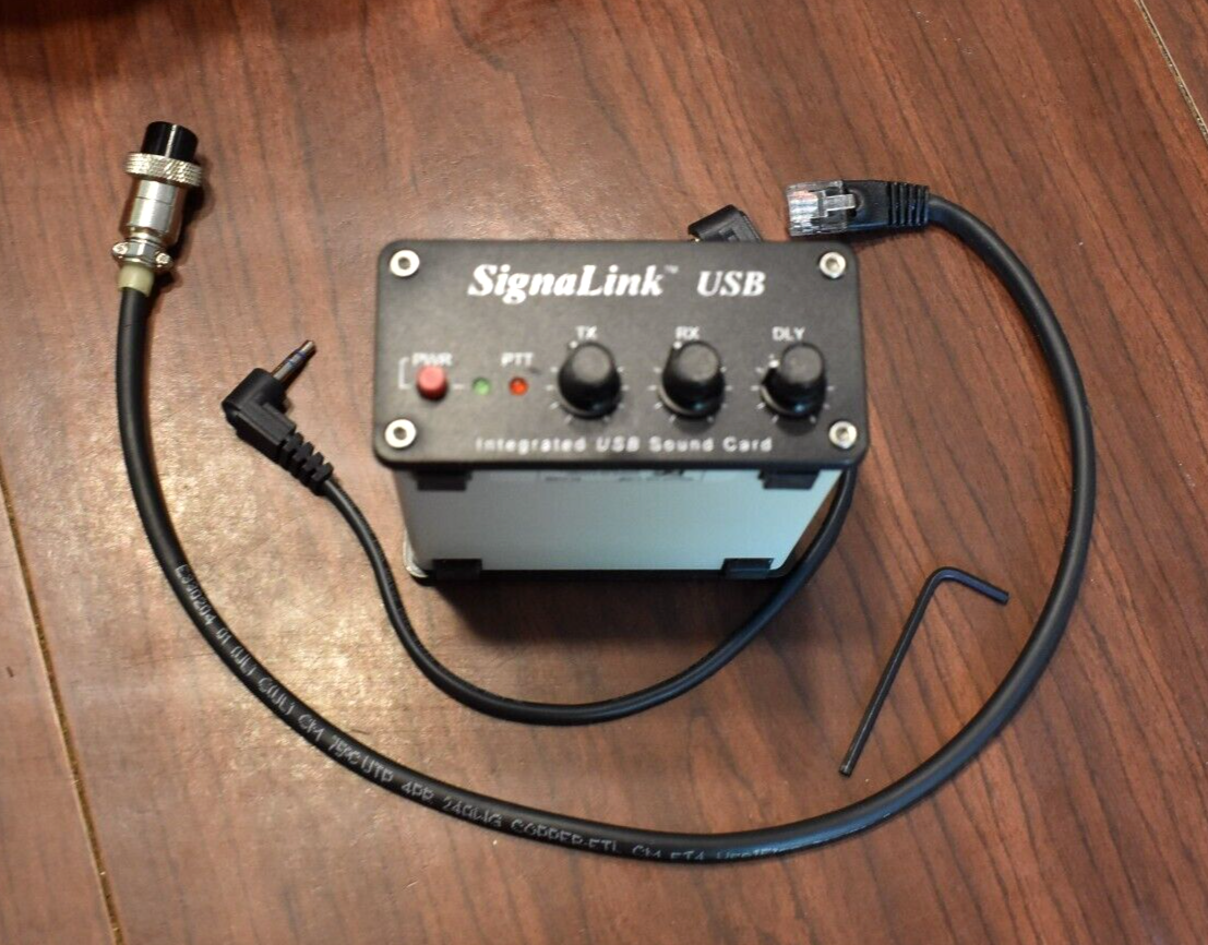 Tigertronics SIGNALINK USB SLUSB8R FOR 8-PIN Round Metal Mic Jack Yaesu ...