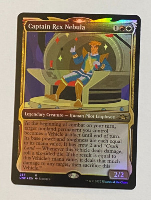 MTG UNF Unfinity Magic the Gathering Showcase Foil Captain Rex Nebula ...