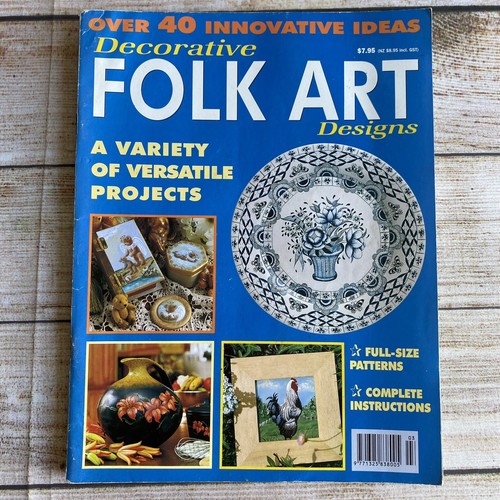 Decorative Folk Art Designs Magazine with Pattern Sheet ~ 1998 | eBay
