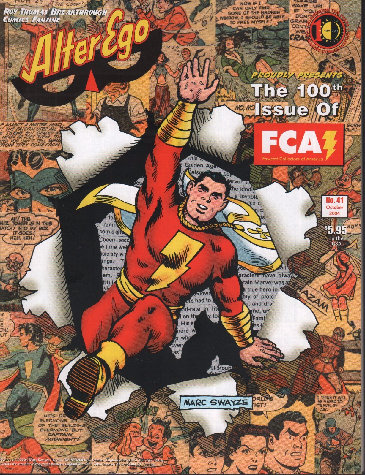 Alter Ego October 2004 Marc Swayze Captain Marvel 072717nonDBE2 | eBay