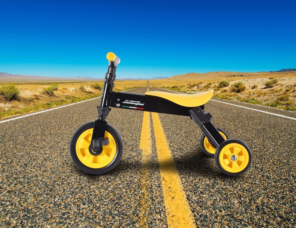 Licensed Lamborghini Foldable Tricycle, Black and Yellow | eBay