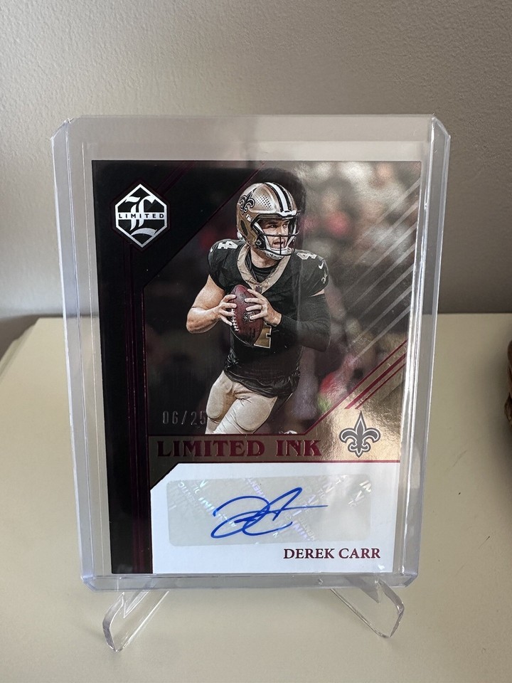 3 Card Lot- 2023 Limited Derek Carr Limited Ink Auto 06/25 LI-DCA 76 | eBay