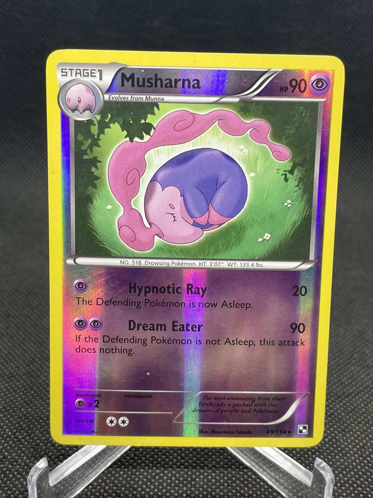 Pokémon TCG Musharna Black & White 49/114 Reverse Holo Rare for sale ...
