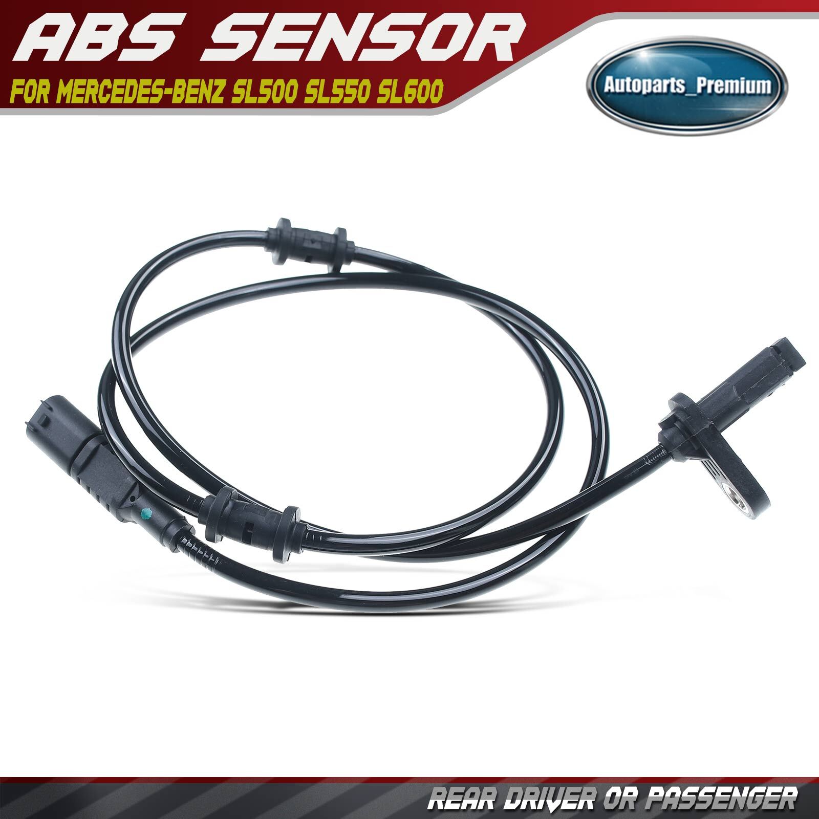 Rear LH / RH ABS Wheel Speed Sensor for Mercedes-Benz SL500 SL550 SL600 ...