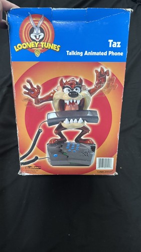 Taz Vintage New Looney Tunes Tazmanian Devil Taz Talking Animated Phone ...