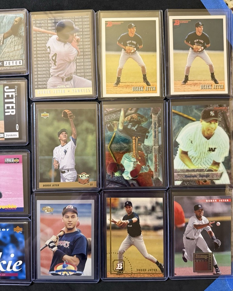 22 Card Derek Jeter Card Lot Majority Prospect/Rookie NM/MT+ Clean ...