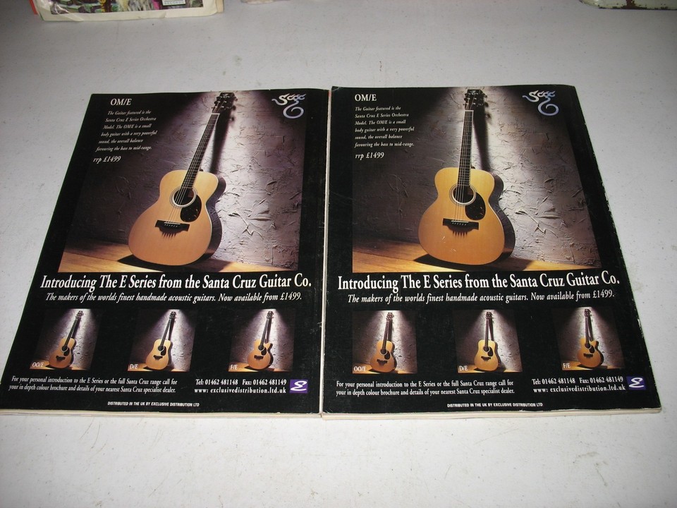 Lot of 2 UK Guitar Magazines 1999 Overlords of The Bass / M For Metal ...