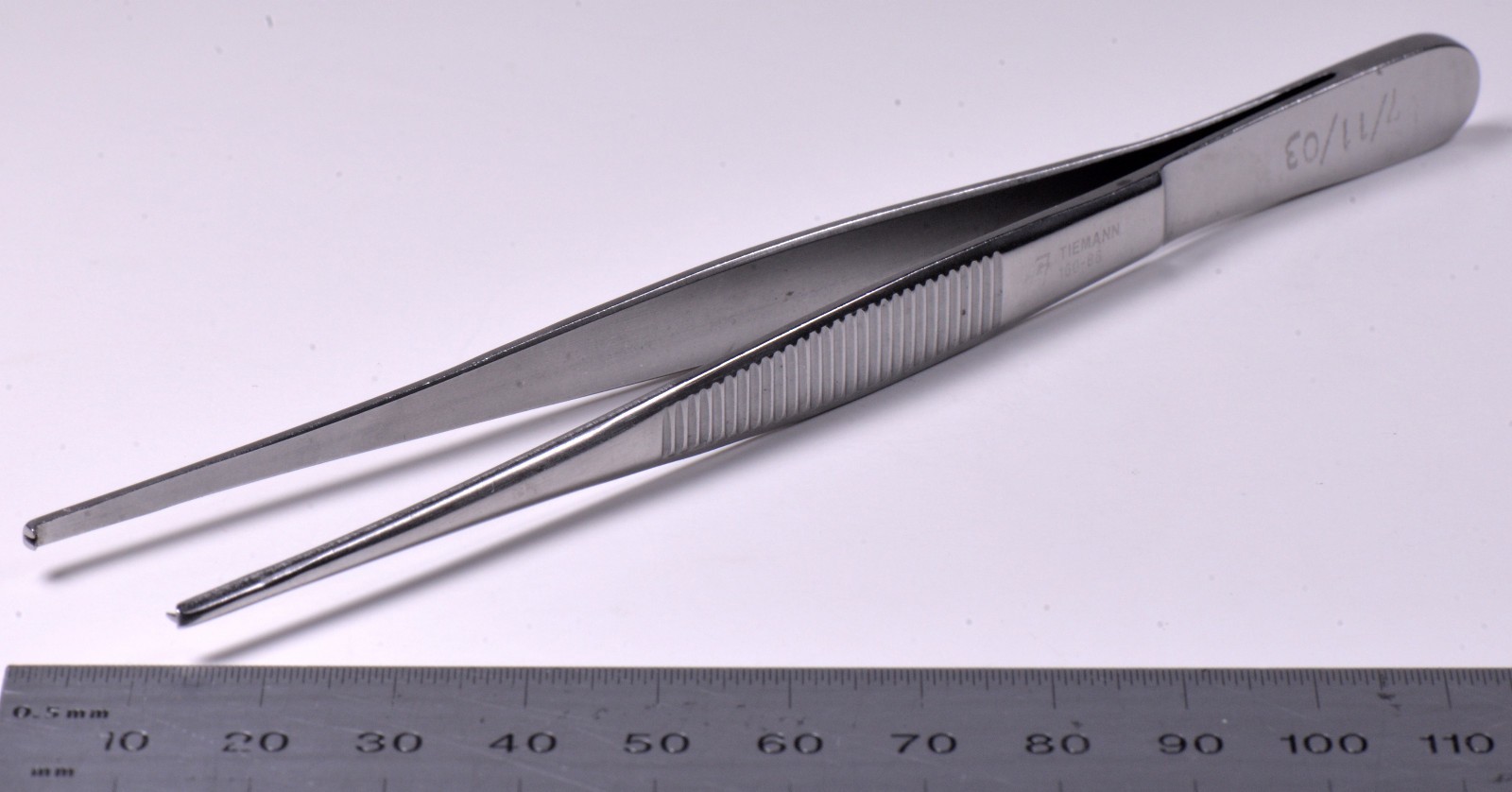 Tiemann #160-88 Tissue Forceps 6" 1x2 Teeth Surgical Stainless Steel ...