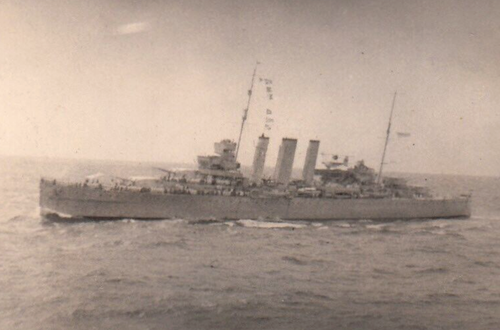 1940 WW2 Original Photo HMAS Cumberland WS2 Convoy Escort Ship CORB ...