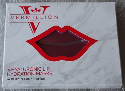 Vermillion Cosmetics Hyaluronic Lip Hydration Mask Set 5 Pack | eBay