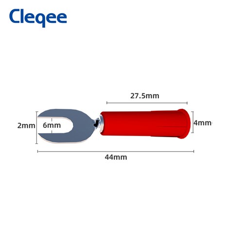 5PCS Fork U&Y Type Spade Plug Adapter Connector for 4mm Banana Plug ...