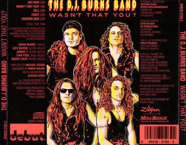 The D.J. Burns Band - Wasn't That You? (CD) | eBay