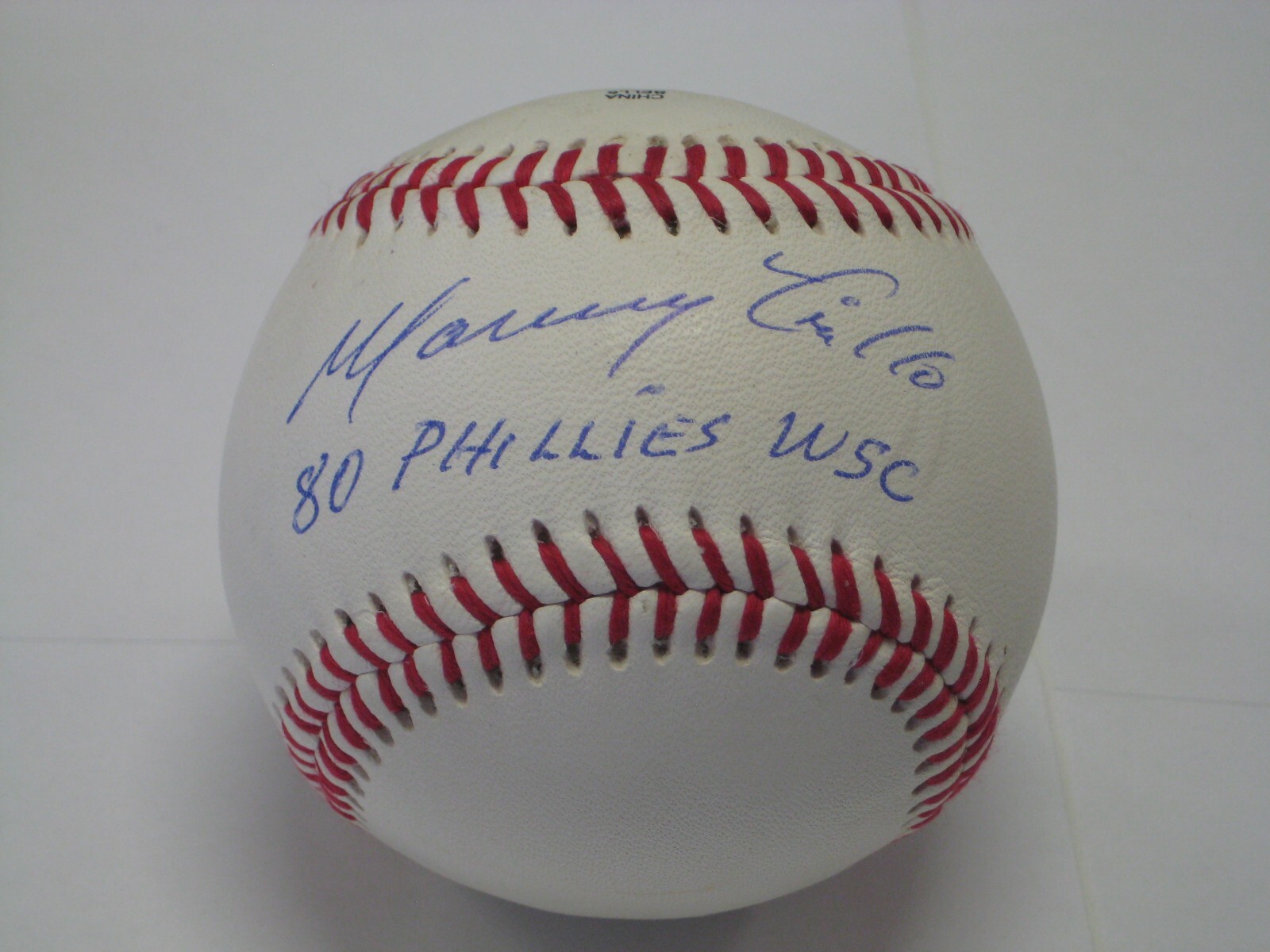MANNY TRILLO AUTOGRAPH SIGNED INSCRIBED 80 PHILLIES WSC BASEBALL COA ...