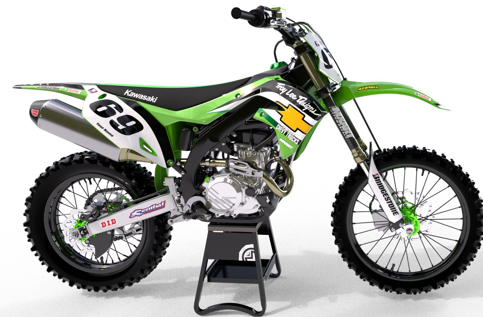 Kawasaki KX 85 2014 - 2021 Full custom graphics kit SHIFTER Style ...