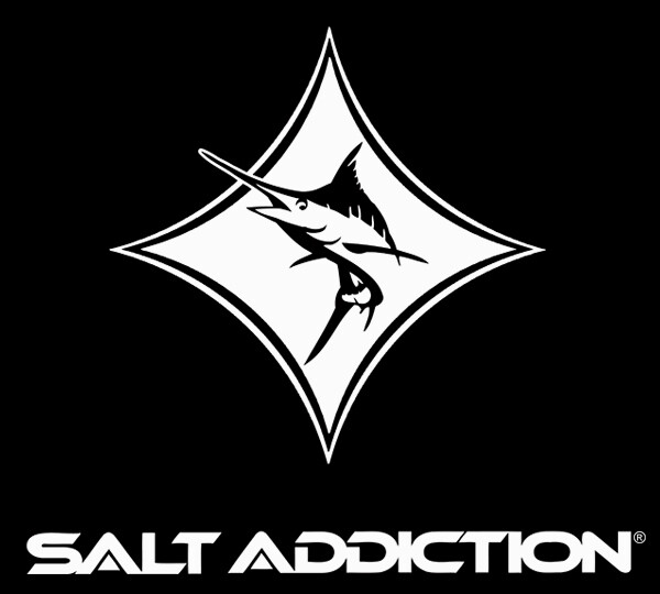Salt Addiction Saltwater fishing window decal sticker marlin logo life ...