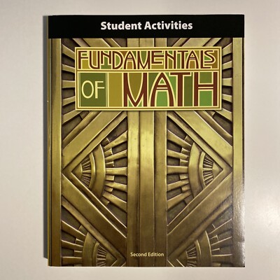 Fundamentals of Math Student Activities Second Edition 9781591669272| eBay