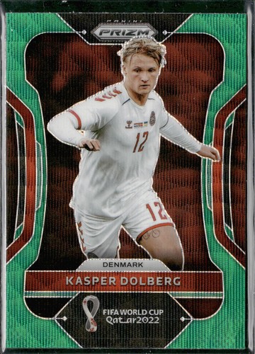 2022 Panini Prizm World Cup Qatar - Kasper Dolberg #71 Green Wave Prizm ...