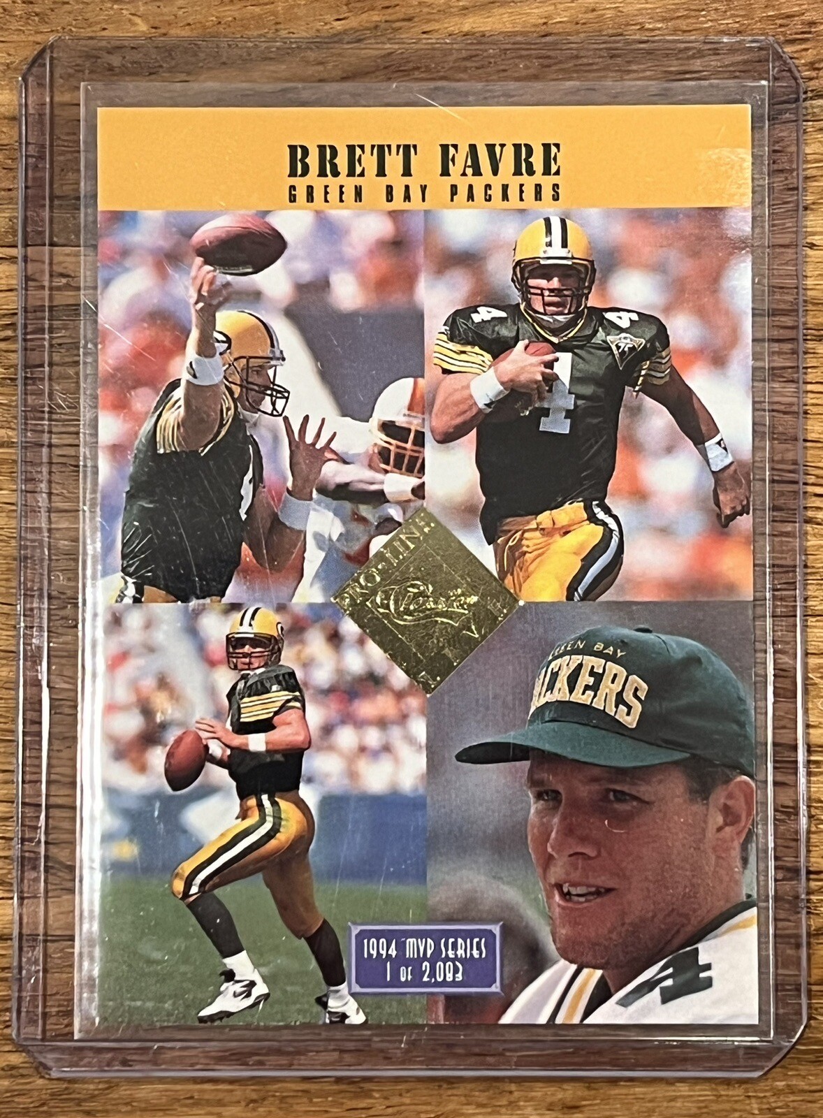 1994 Classic Pro Line Live - MVP Sweepstakes #9 Brett Favre /2093 for ...
