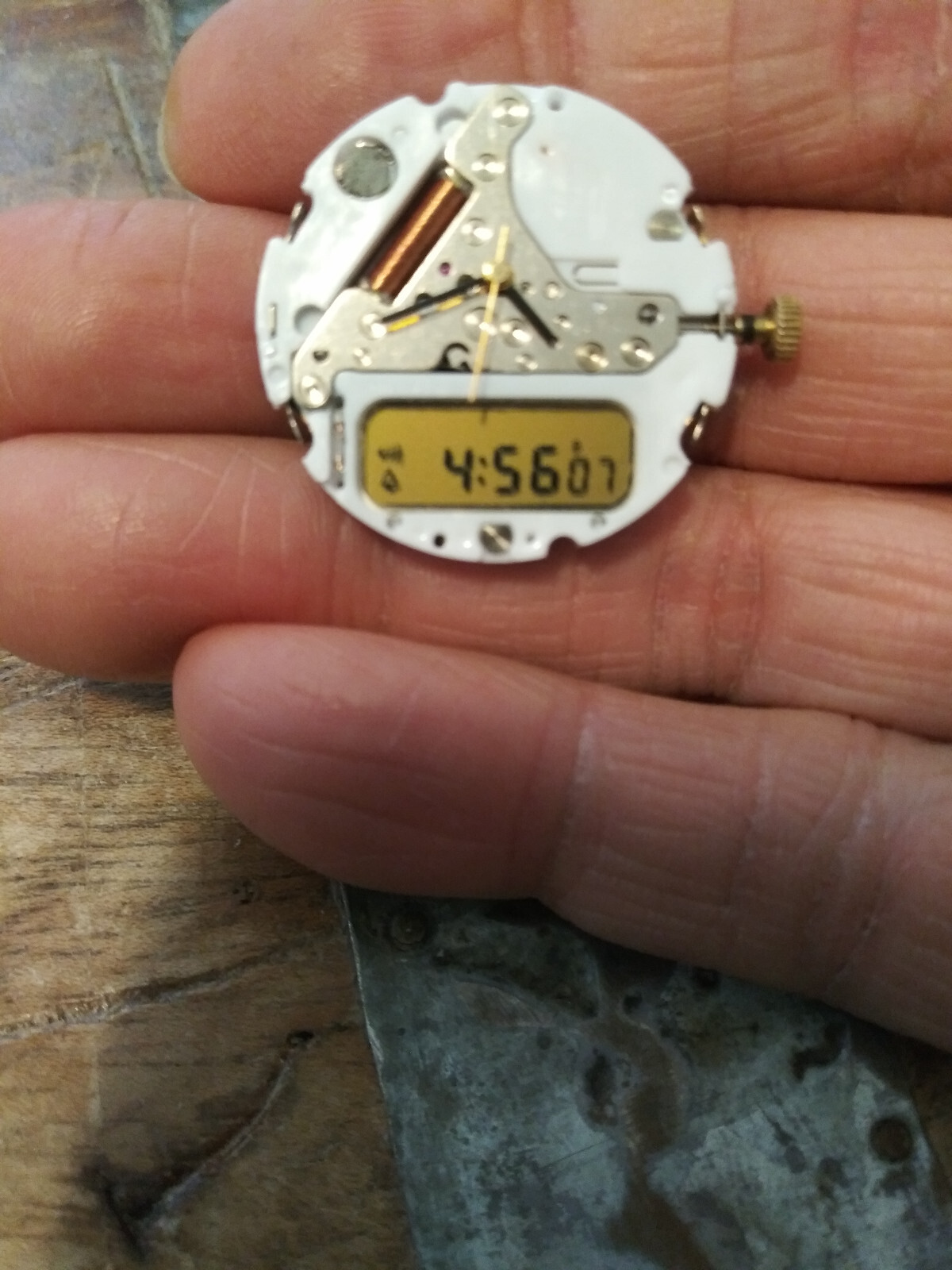 Pulsar Time Y652 Gold LCD Watch Movement Breitling Pluton UDT B232 | eBay