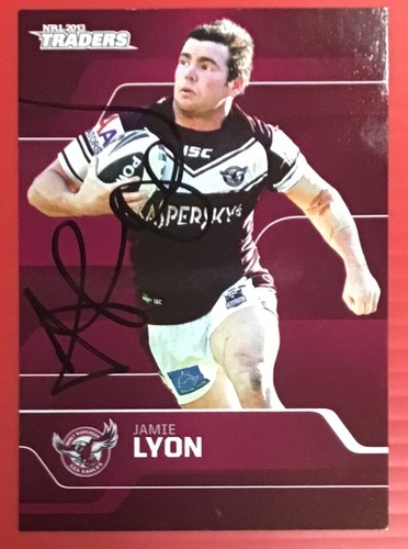JAMIE LYON MANLY SEA-EAGLES 2013 Traders CARD SIGNED.D | eBay