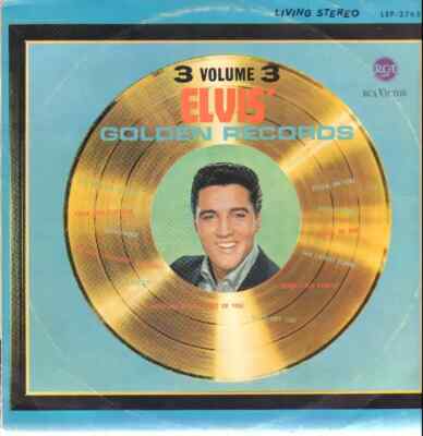 Elvis Presley Elvis Golden Records, Vol. 3 ORANGE LABELS NEAR MINT ...