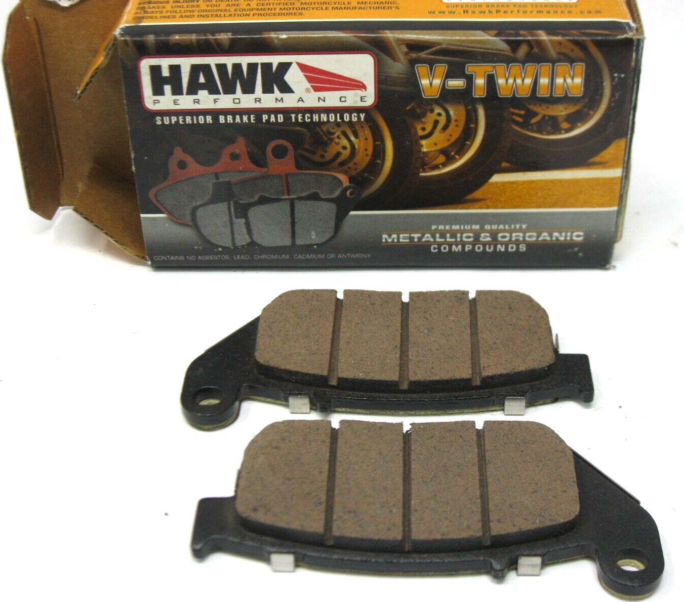 HAWK Motorcycle Brake Pad Set V-TWIN HMC1013 | eBay