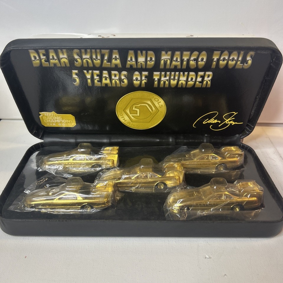 MATCO TOOLS 20TH ANNIVERSARY-5 YEARS OF THUNDER-24k GOLD 5 CAR SET DEAN ...
