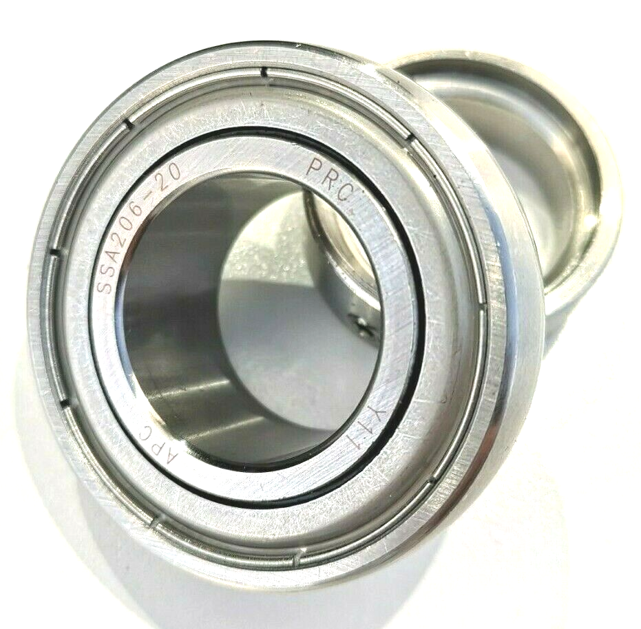 Premium SSA206-20 1-1/4" ID Insert Bearing | Stainless SA206-20 JD8545 ...