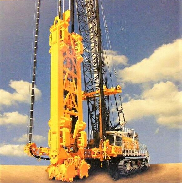 BYMO 25027 Bauer MC96 Cable Crane w/BC35 Trench Cutter 1/50 Die-cast ...