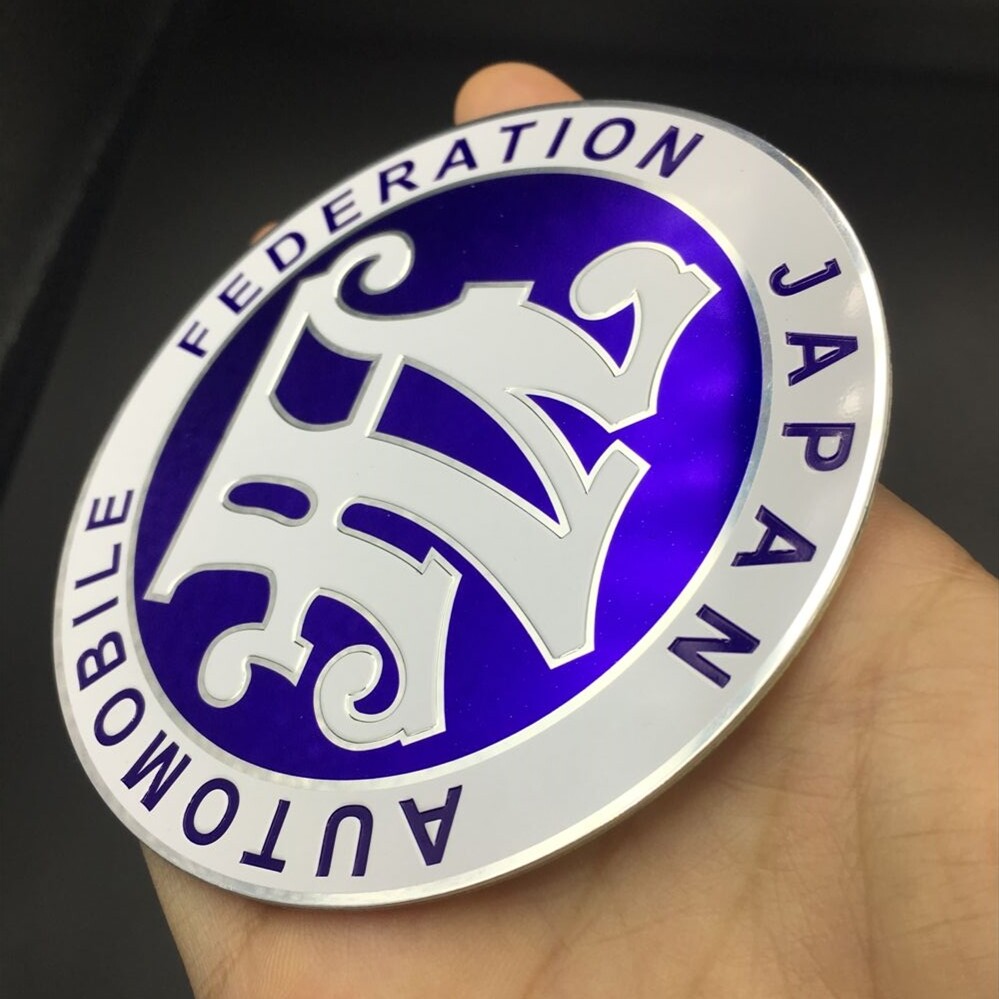 Blue Metal JAF Japan Automobile Federation JDM Car Emblem Badges Decal ...