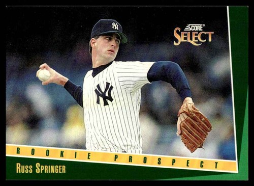 1993 Select Russ Springer Rookie New York Yankees #337 | eBay