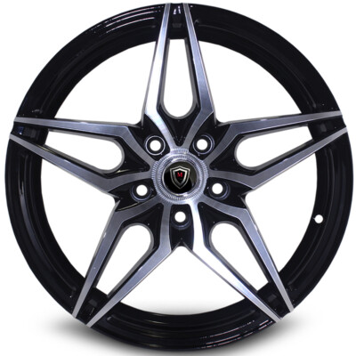 4 Wheels 20" M3259 20x9 5x115 Black Machined 15ET 73.1CB ...