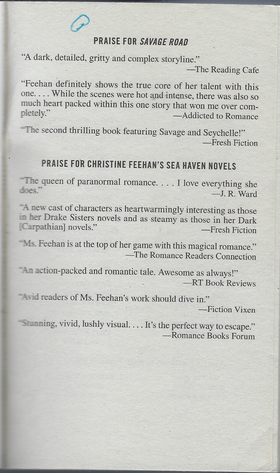 RECOVERY ROAD by CHRISTINE FEEHAN ~ TORPEDO INK #8 ~ VERY GOOD COND ...