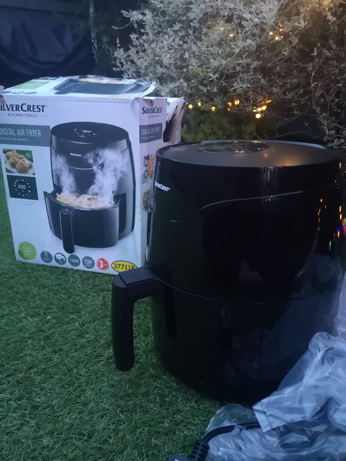Silvercrest 2.2L Digital Air Fryer Black 1400W 200 C Brand NEW Read ...