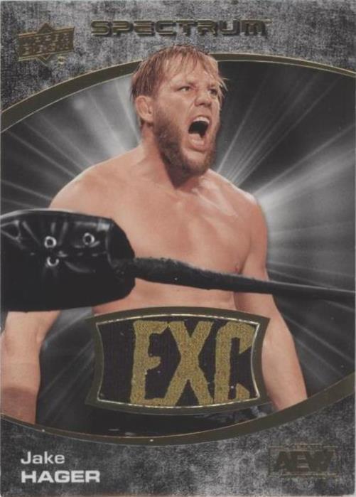 2021 Upper Deck AEW Spectrum - Jake Hager #6 Dark Memorabilia /25 (MEM ...