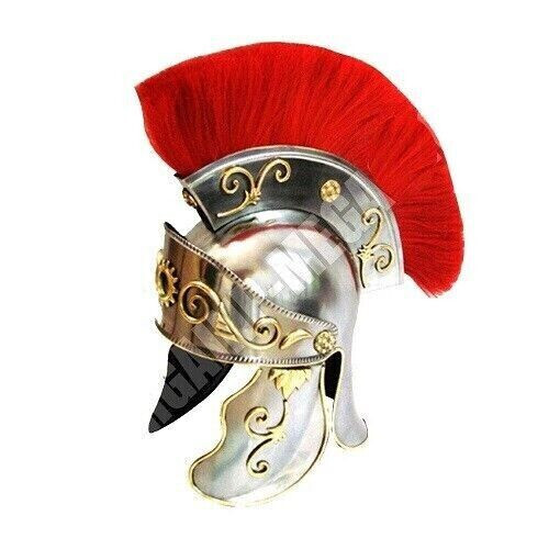 Roman Centurion Officers Galea Helmet Forged 18G Carbon Steel Hair ...